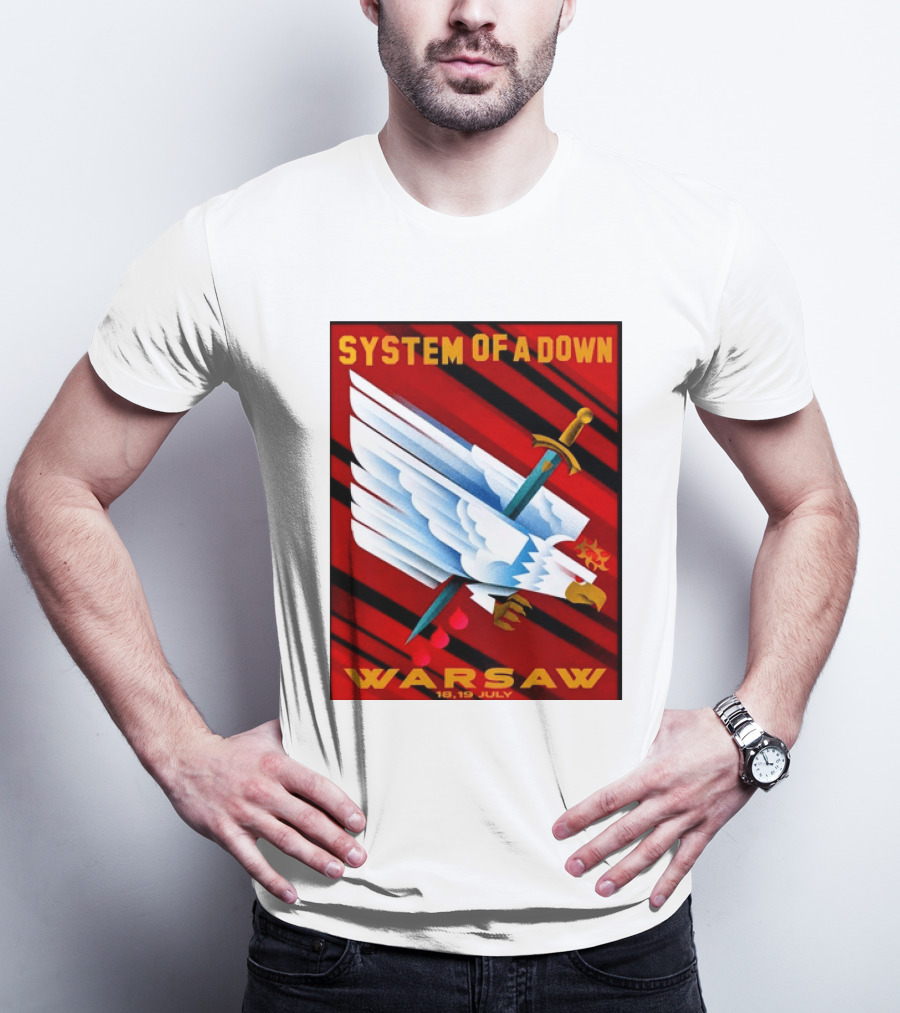 System Of A Down Warsaw Poland 2026 PGE Narodowy 18 19 July Exclusive Venue T-Shirt