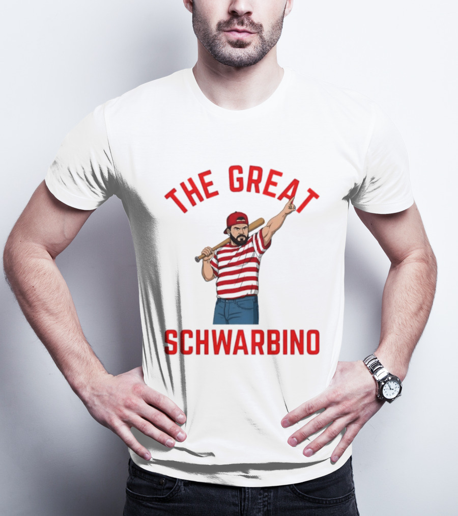 The Great Schwarbino Kyle Schwarber Philadelphia Phillies Baseball T-Shirt