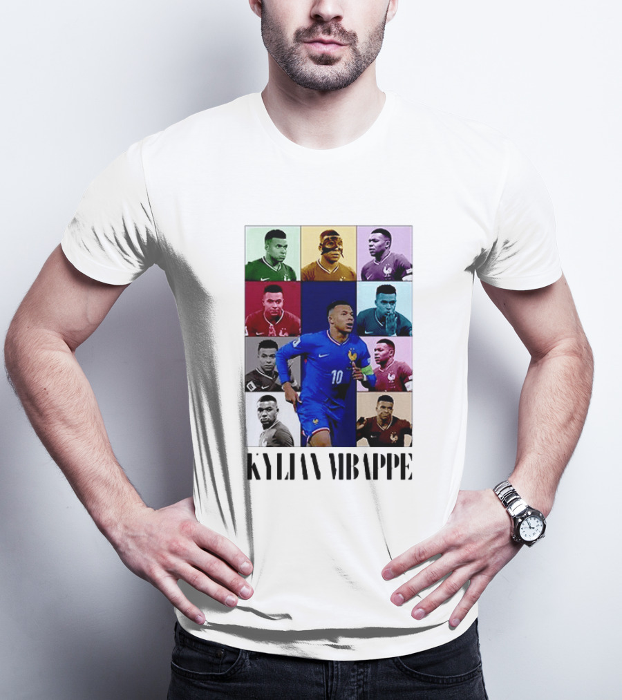 Kylian Mbappé France Football The Eras Tour Collage T-Shirt