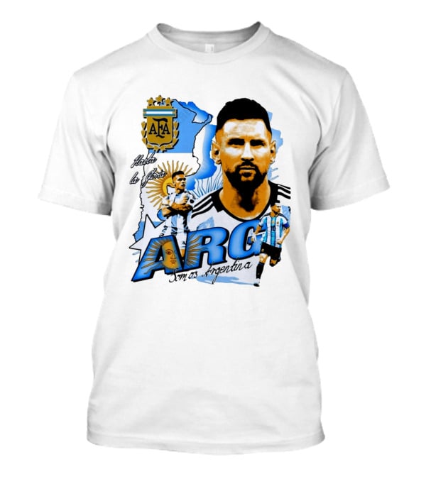 Argentina Lionel Messi Lautaro Martinez AFA Hasta La Gloria Somos Argentina T-Shirt