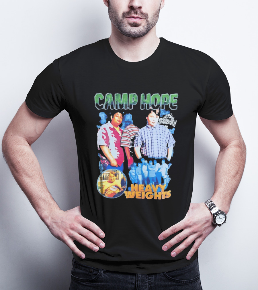 Camp Hope 90 Heavy Weights Featuring Characters From Cult T-Shirt
