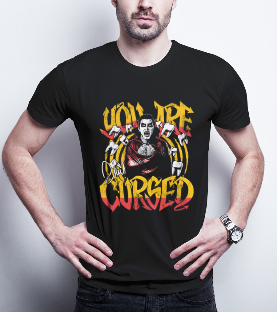 Danhausen You Are Cursed Vintage Graffiti Teeth T-Shirt