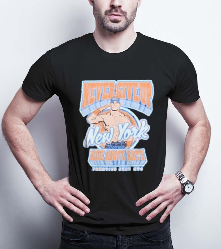 Never Give Up New York Rise Above Hate Fanatics Fest NYC T-Shirt
