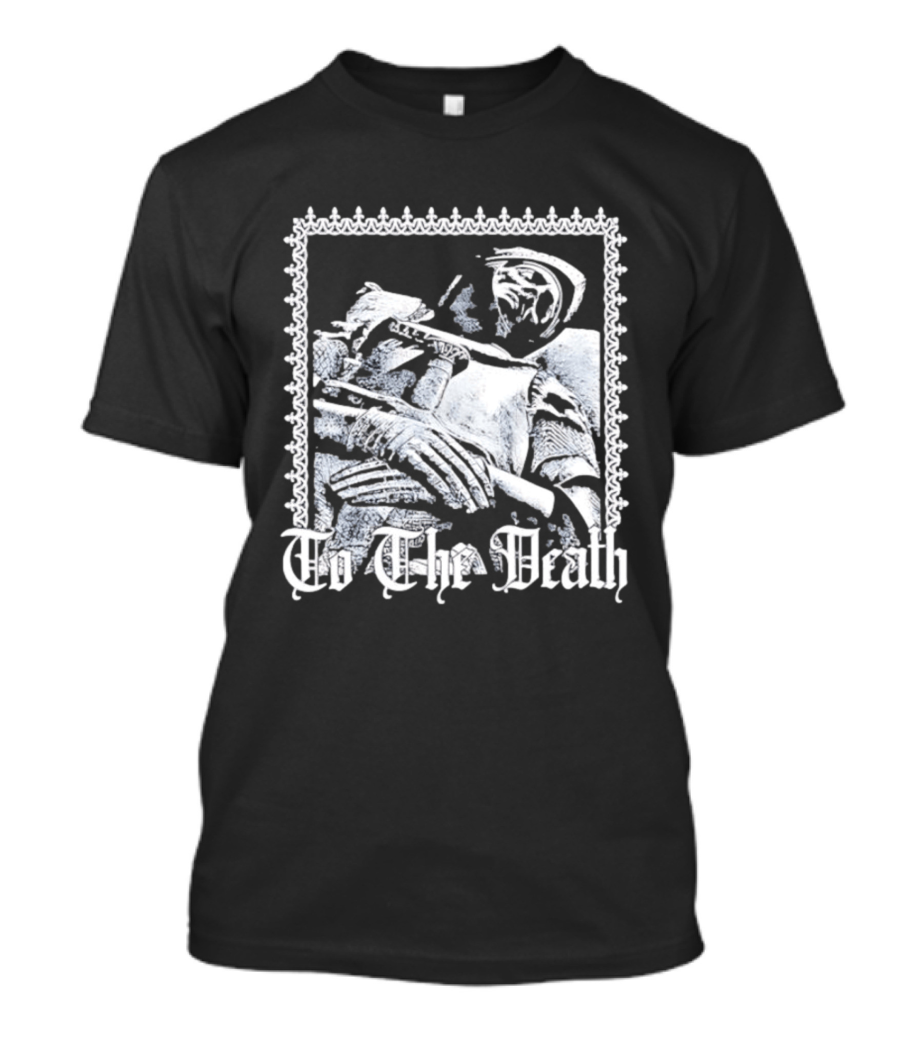 Effigy Of A Fallen Knight To The Death Metal Band Black T-Shirt