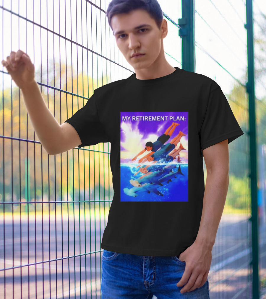 My Retirement Plan Hammerhead Shark Swimming Diving Adventure T-Shirt