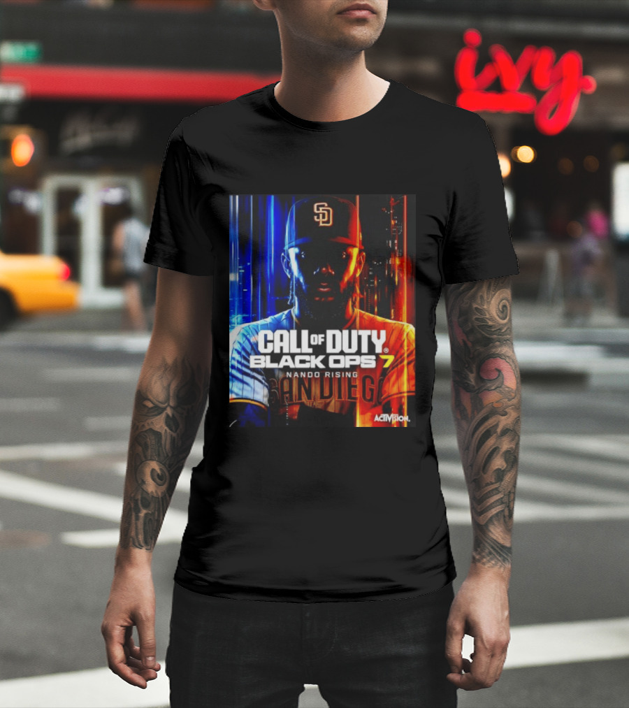 Call Of Duty Black Ops 7 Nando Rising San Diego SD Cap T-Shirt