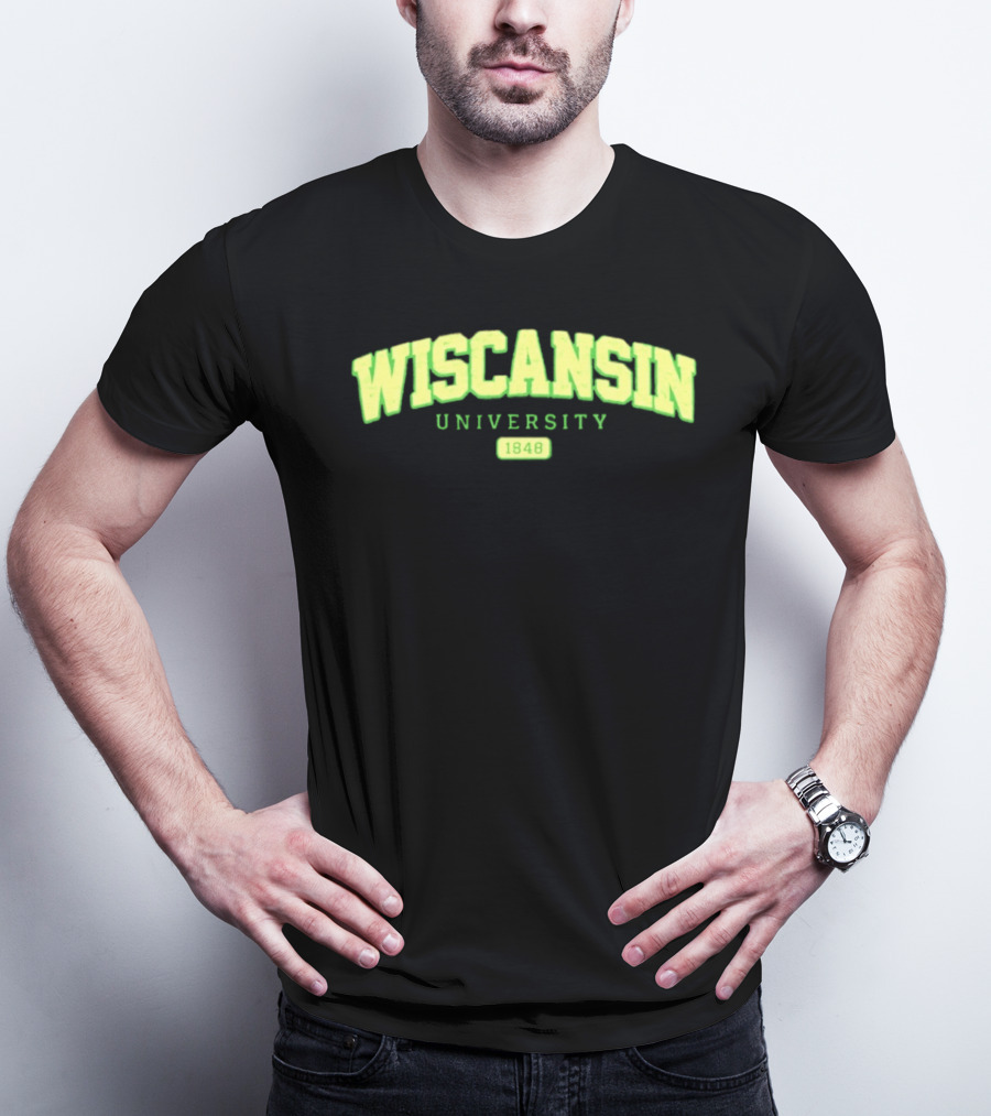 Wiscansin University 1848 Apparel Fan Merchandise T-Shirt