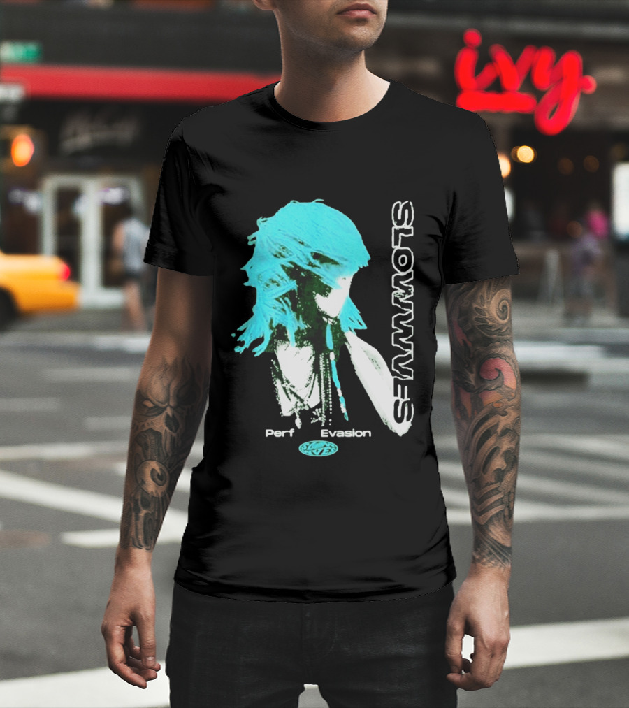 Slowwves Perfect Evasion Asia Blue Hair T-Shirt
