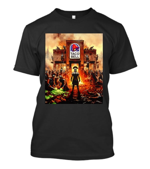 Taco Bell Medieval Knights Battle Fantasy Scene T-Shirt