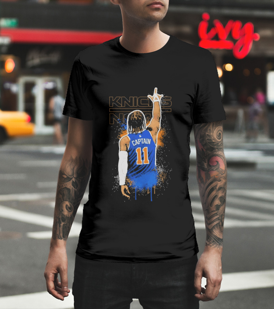Captain 11 Knicks Now Basketball T-Shirt