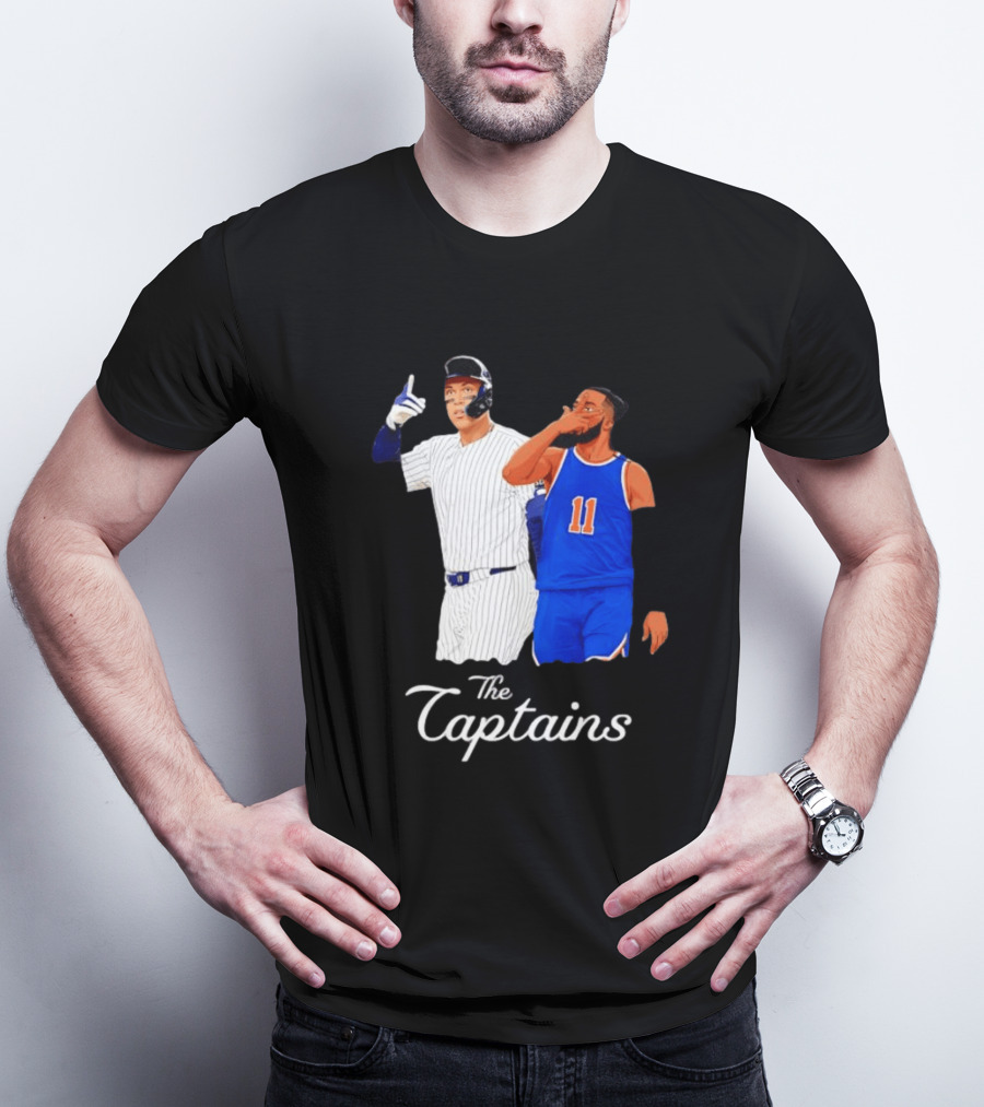 Aaron Judge New York Yankees Jalen Brunson New York Knicks The Captains T-Shirt