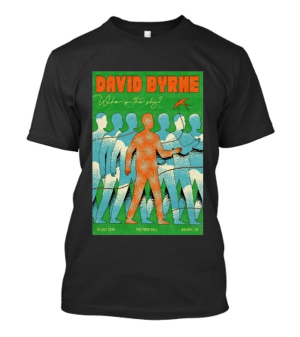 David Byrne Who Is The Sky Tour The Piece Hall Halifax UK July 18 2026 T-Shirt