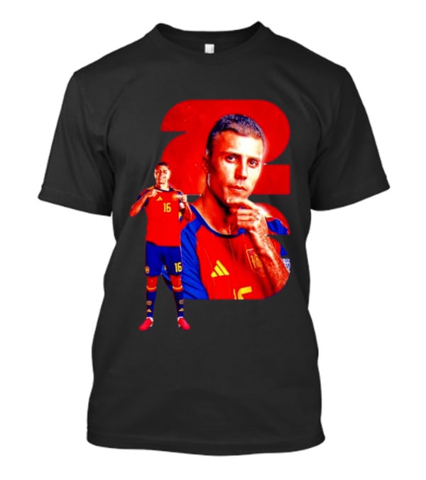 Rodrigo Hernández Cascante Rodri No 16 Spain Manchester City Football Player T-Shirt
