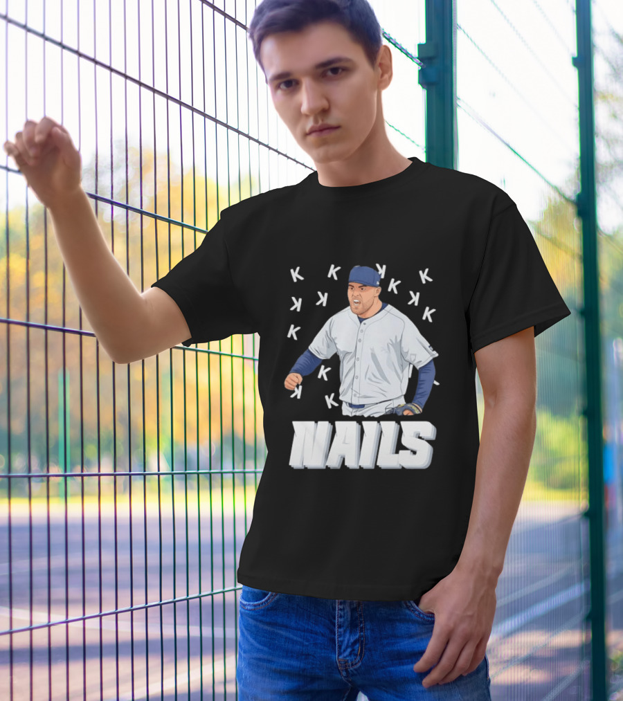 Logan Gilbert Strikeout Pitcher Seattle Mariners NAILS Baseball Fan T-Shirt