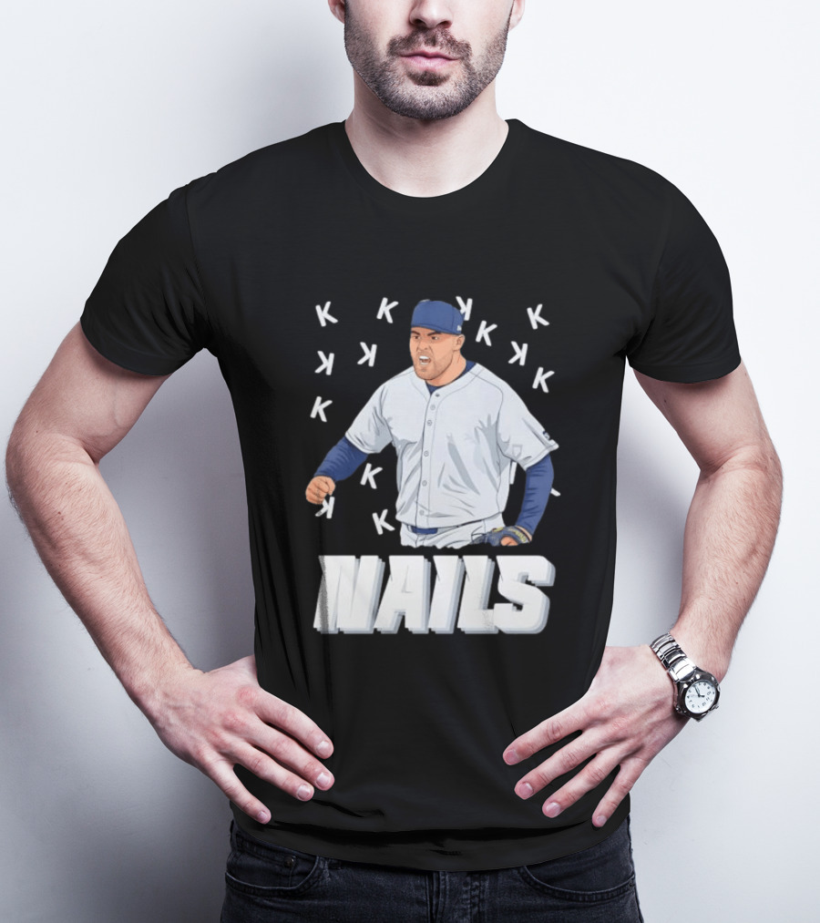 Logan Gilbert Strikeout Pitcher Seattle Mariners NAILS Baseball Fan T-Shirt
