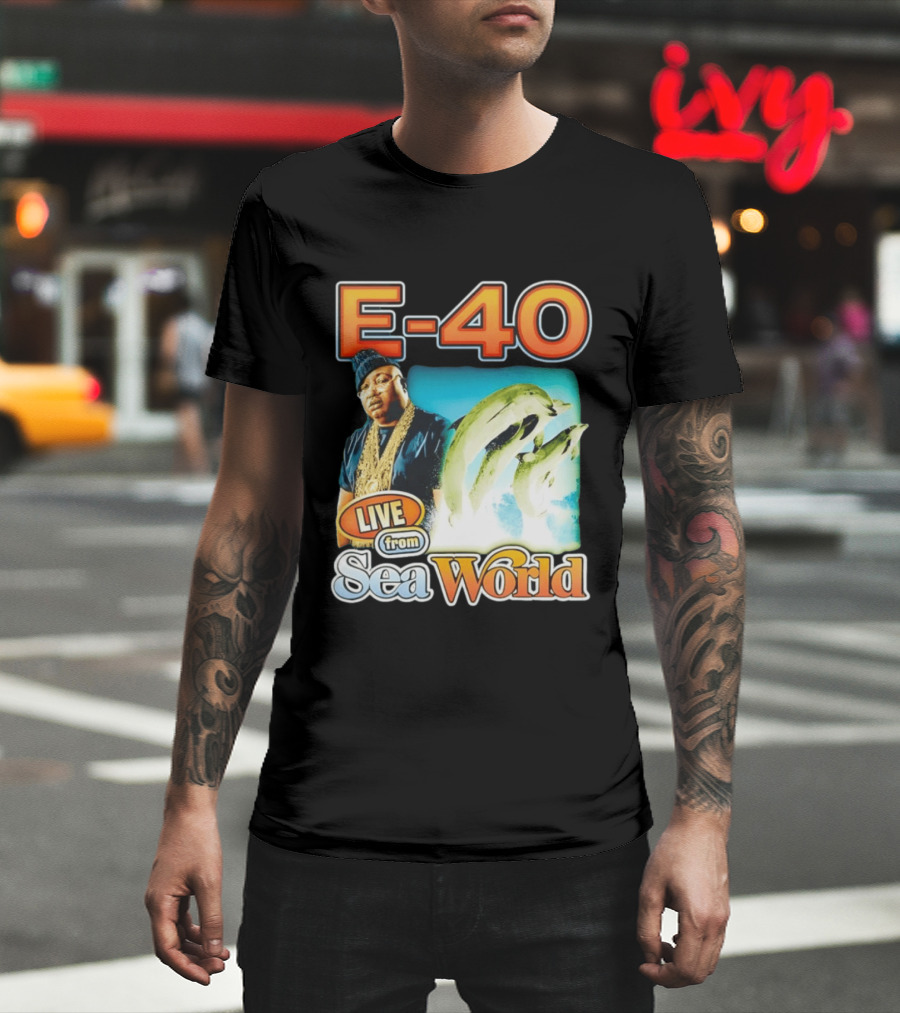 E 40 Live From Sea World With Dolphins T-Shirt