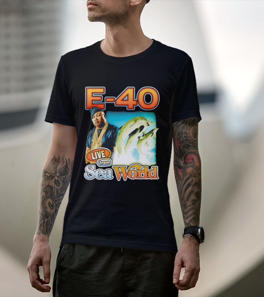 E 40 Live From Sea World With Dolphins T-Shirt