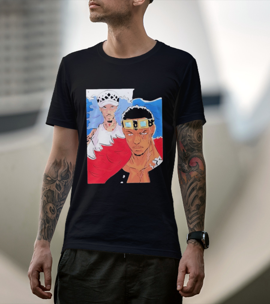 Minnesota Timberwolves Anthony Edwards Lamelo Ball Anime Crossover One Piece Fusion T-Shirt