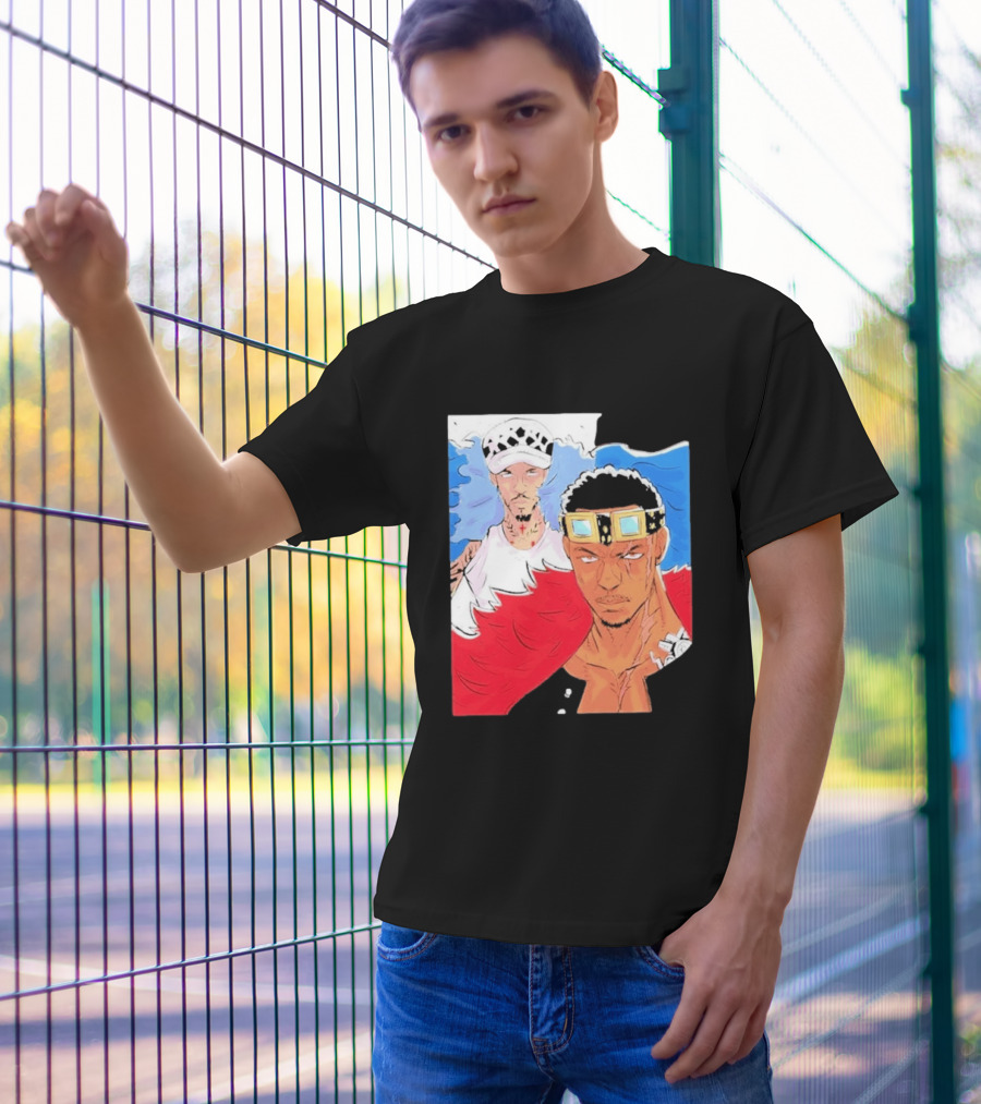 Minnesota Timberwolves Anthony Edwards Lamelo Ball Anime Crossover One Piece Fusion T-Shirt