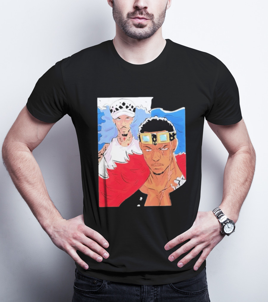 Minnesota Timberwolves Anthony Edwards Lamelo Ball Anime Crossover One Piece Fusion T-Shirt