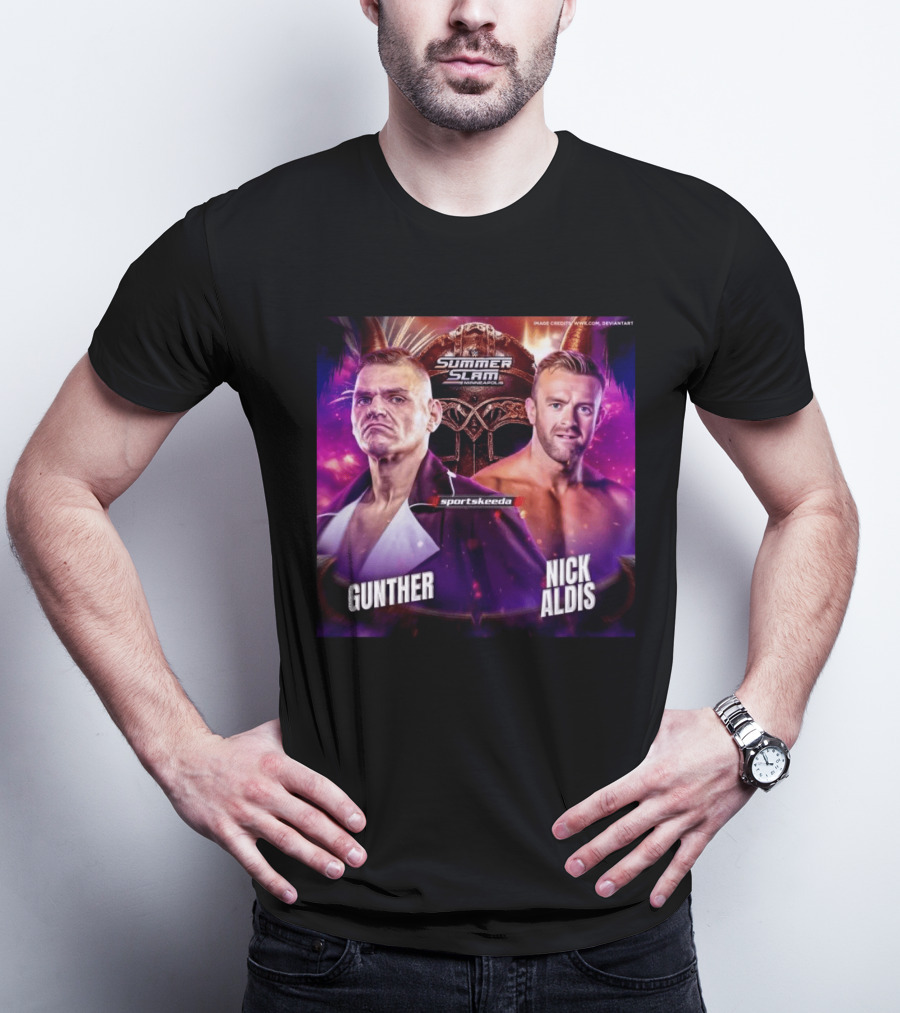 SummerSlam 2026 Gunther Vs Nick Aldis WWE Minneapolis Showdown T-Shirt