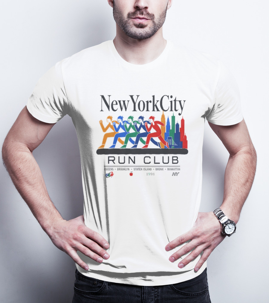 New York City Run Club 1998 Queens Brooklyn Staten Island Bronx Manhattan T-Shirt