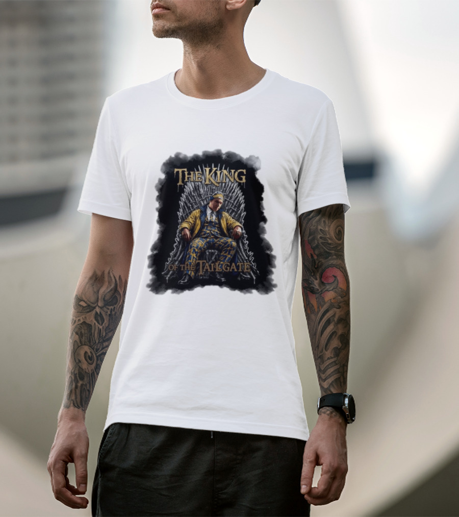The King Of The Tailgate Chicago Bears Bill Murray Thrones Chair T-Shirt