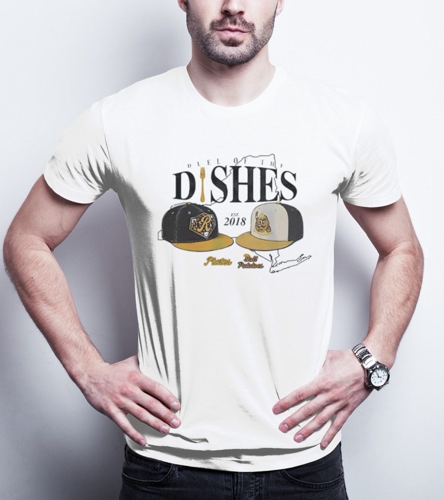 Rochester Plates Salt Potatoes Duel Of The Dishes Est 2018 New York State Caps T-Shirt
