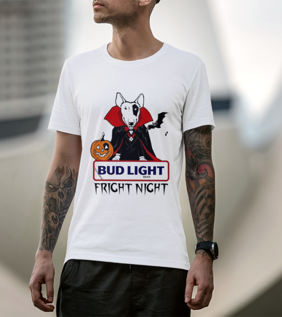 Bud Light Spuds MacKenzie Fright Night 80s Halloween T-Shirt