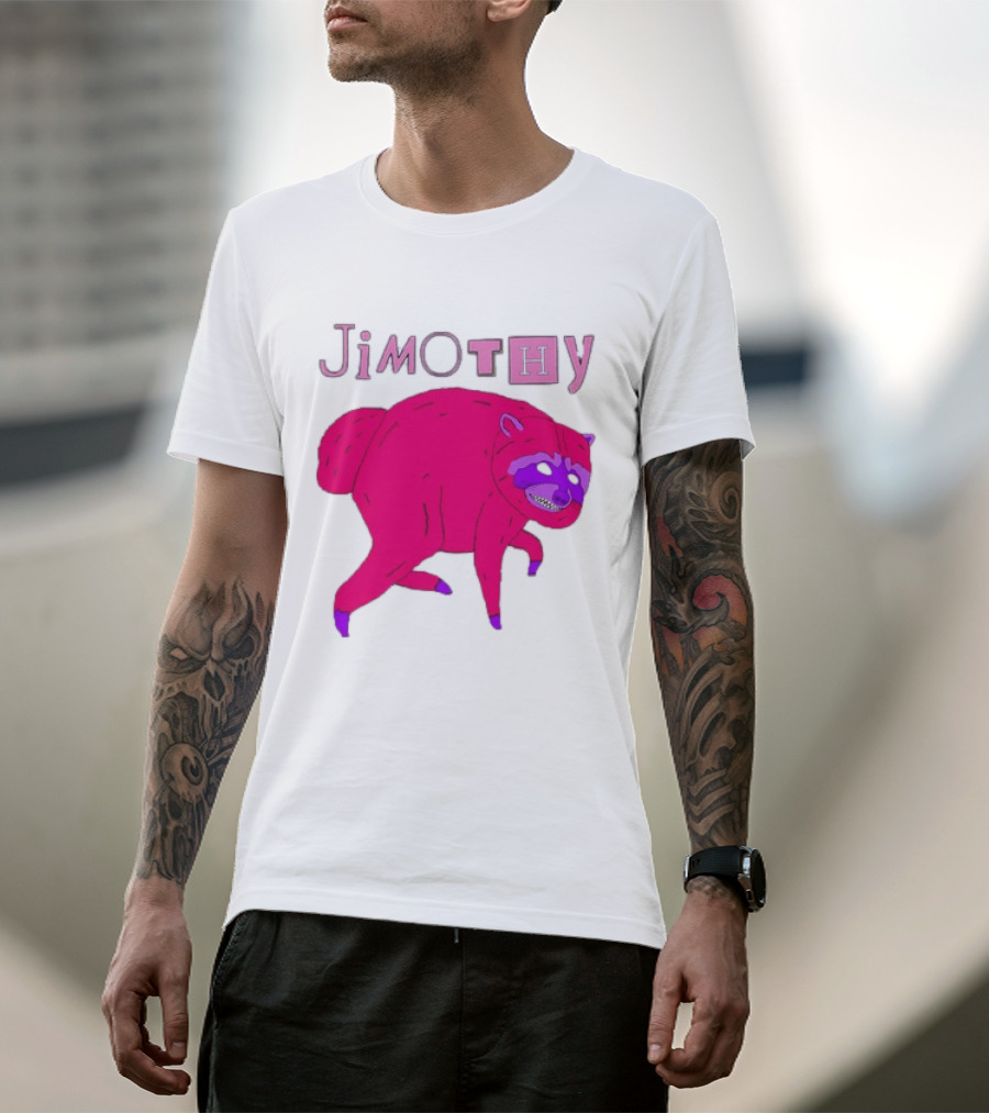 Jimothy Pink Raccoon T-Shirt