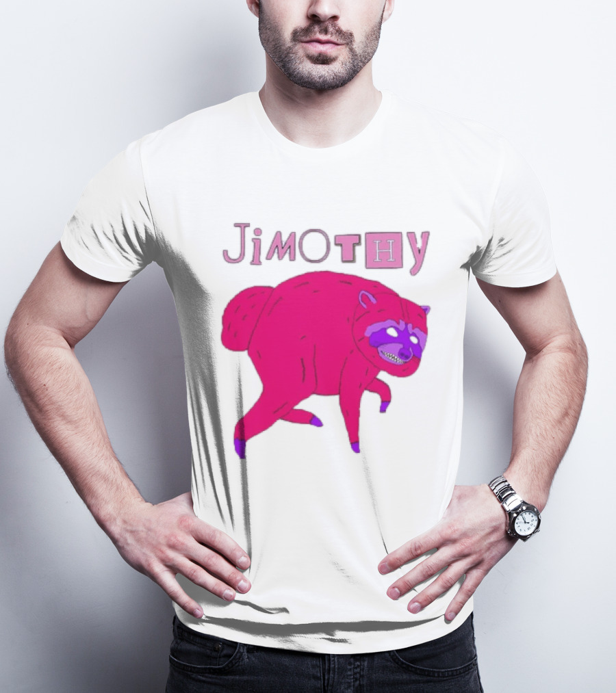 Jimothy Pink Raccoon T-Shirt