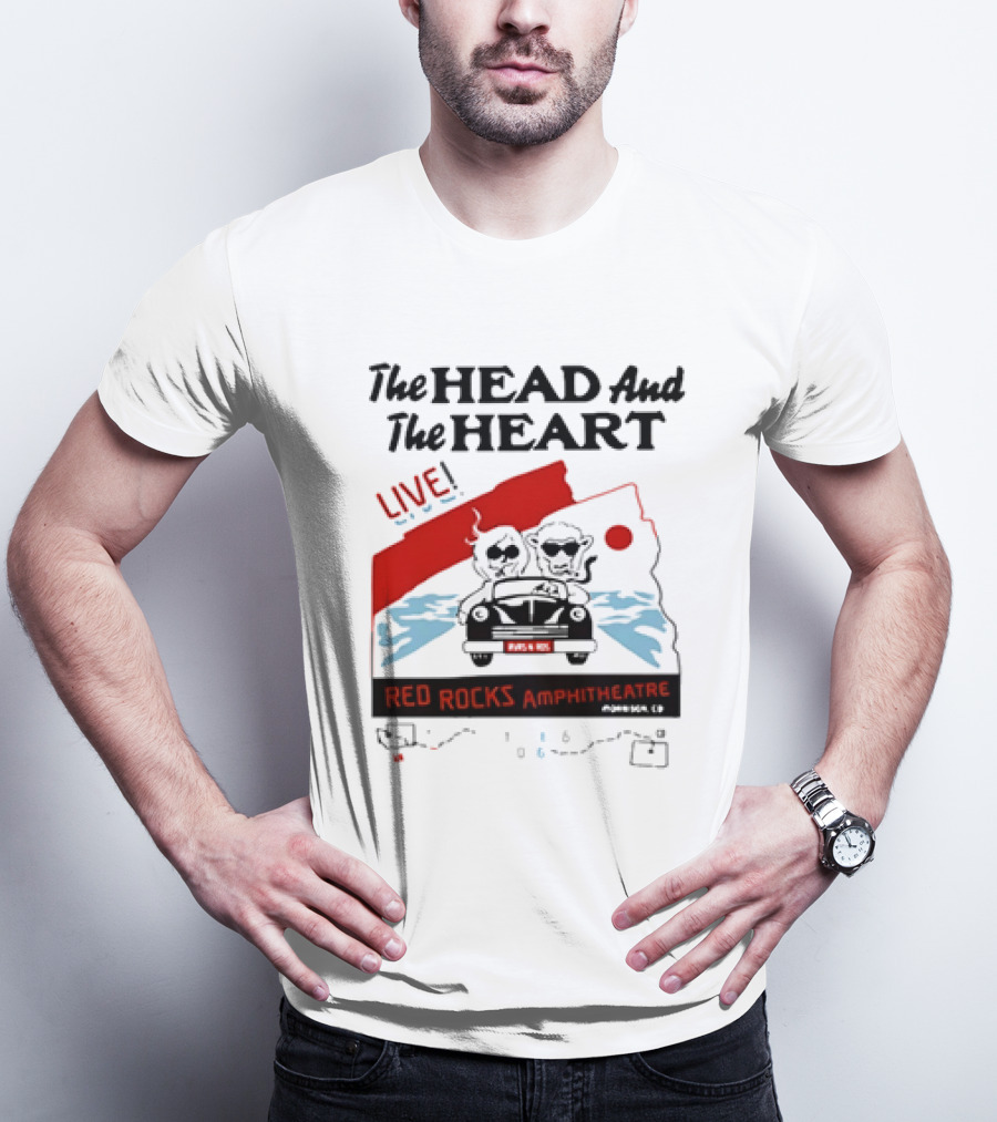 The Head And The Heart Live Red Rocks Amphitheatre Concert T-Shirt