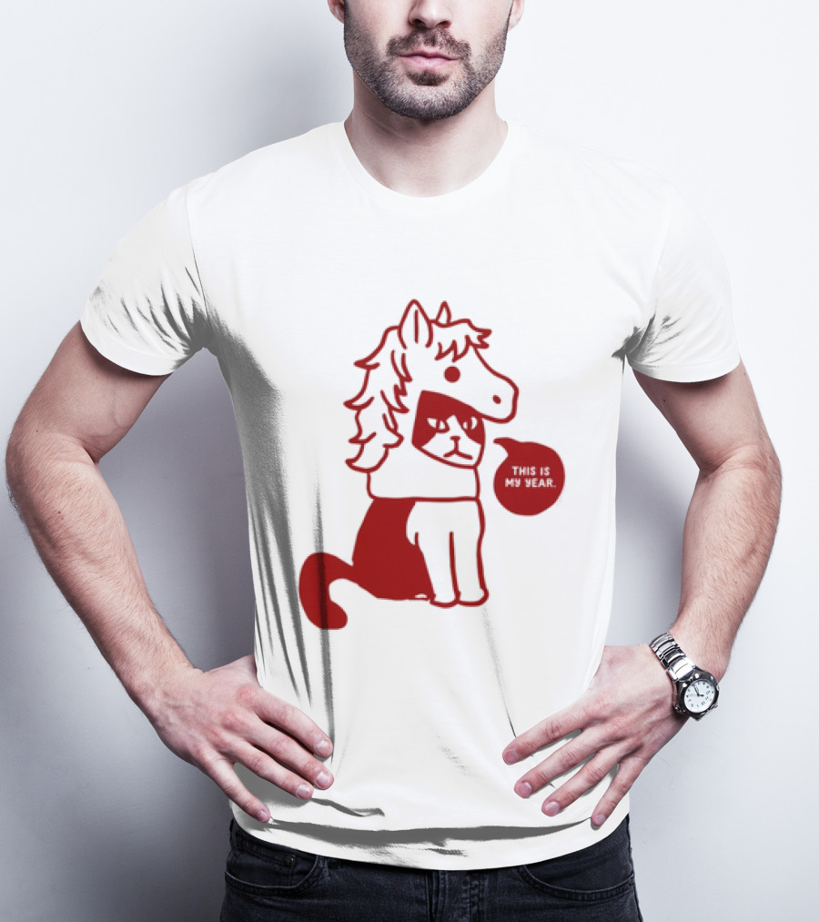 Year Of The Horse 2026 Chinese Lunar New Year Zodiac Cat T-Shirt