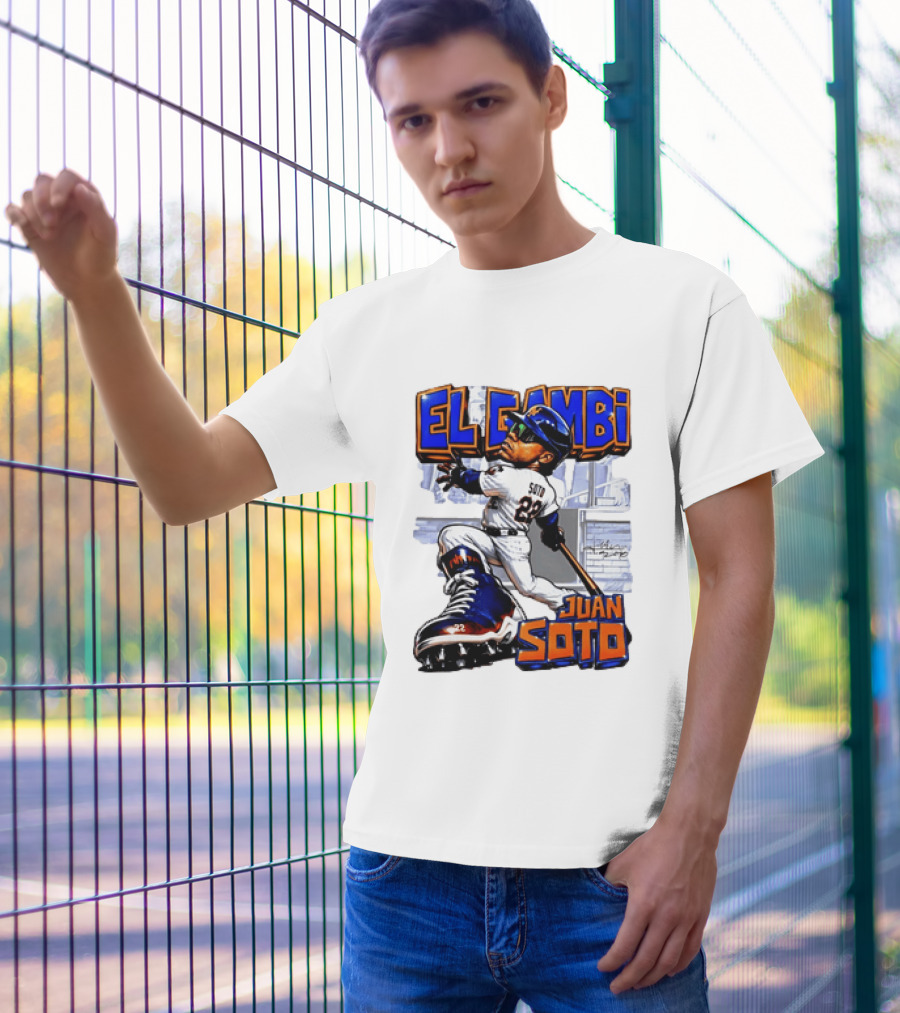 New York Mets El Gambi Juan Soto 22 Baseball T-Shirt