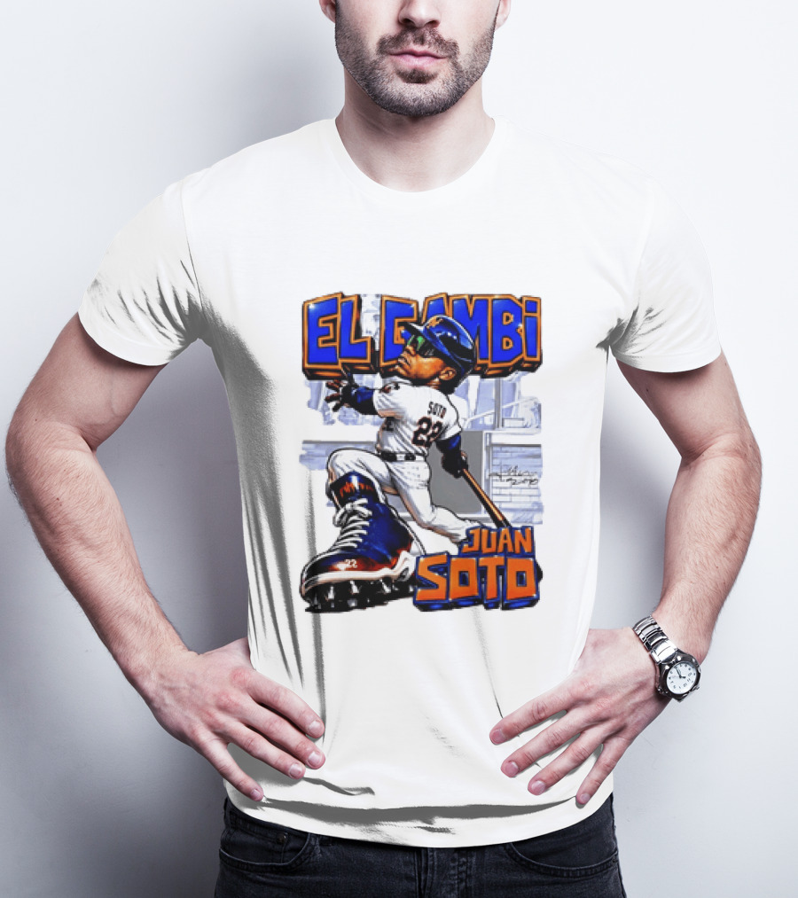 New York Mets El Gambi Juan Soto 22 Baseball T-Shirt