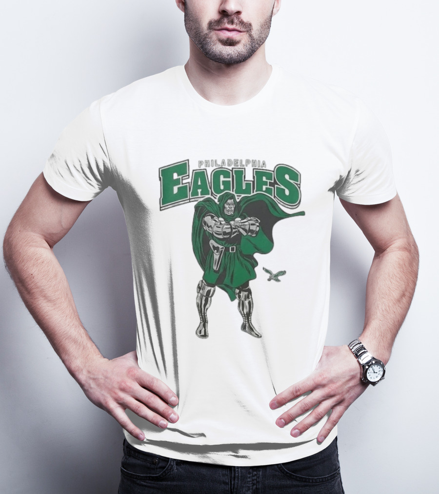 Philadelphia Eagles Doctor Doom 2026 Villain Collaboration T-Shirt