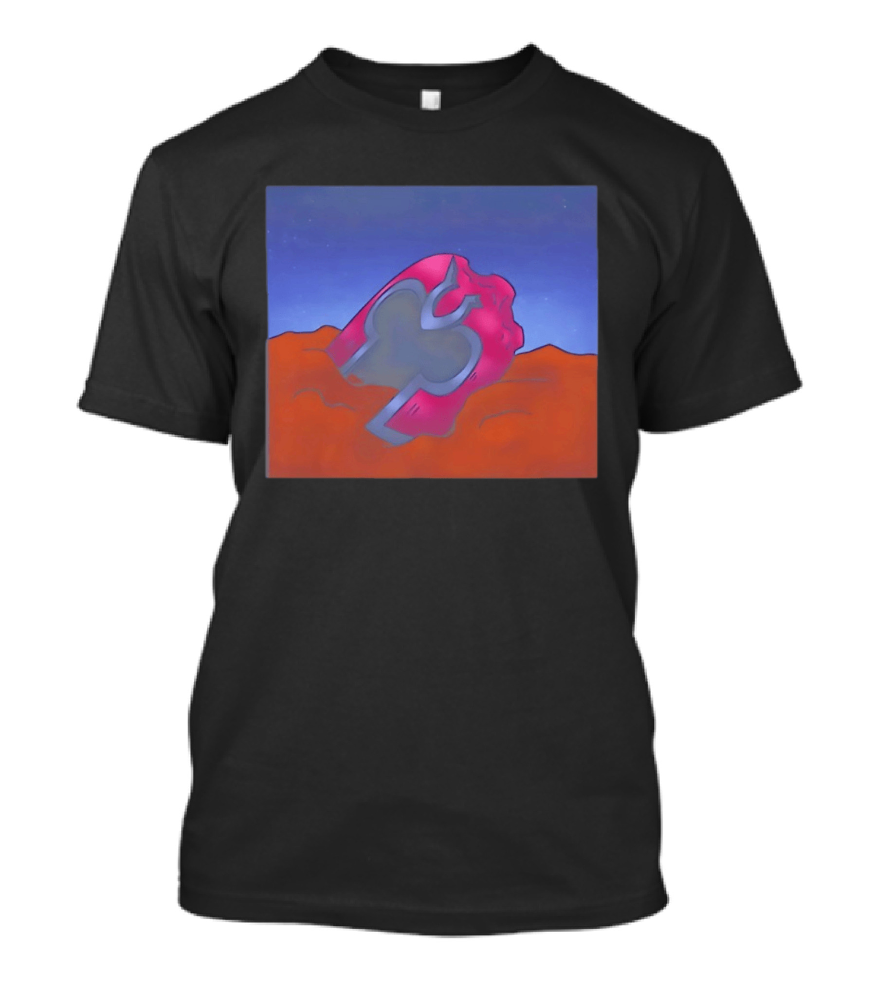 Devil Card Sinners To The Saint With Red Heart Symbol In Sand T-Shirt
