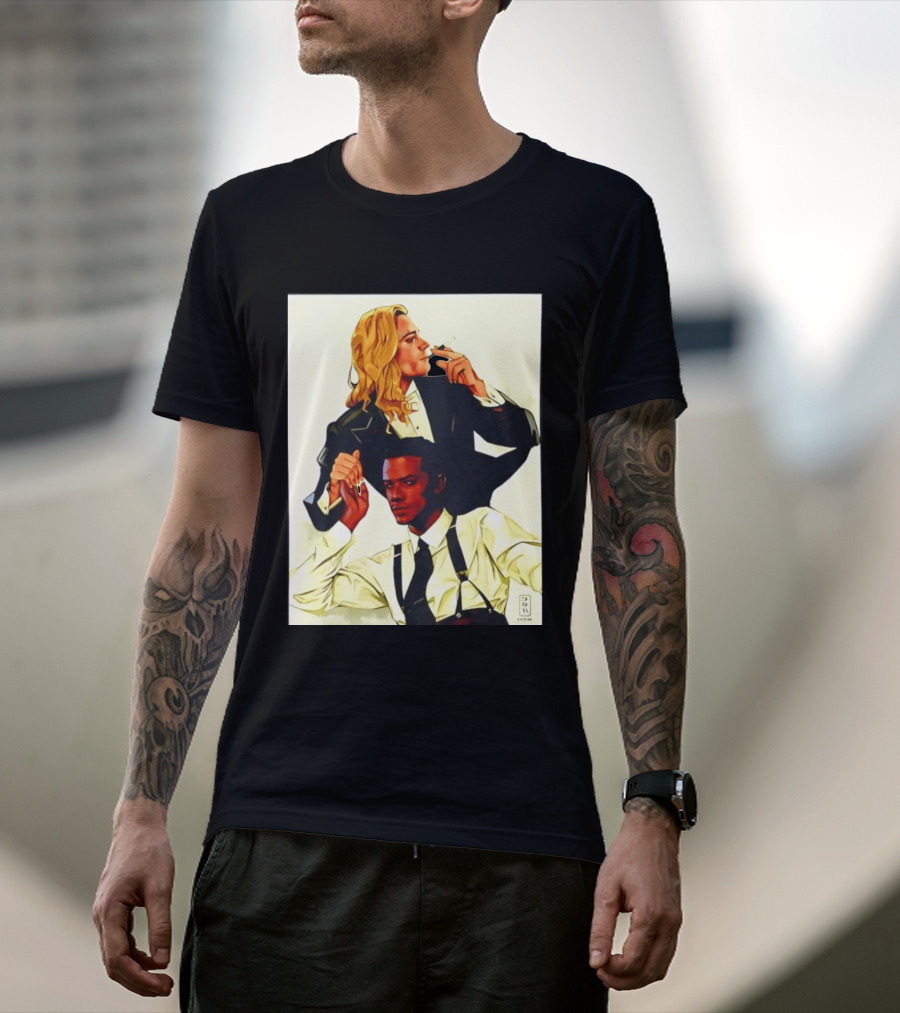 JMH Interview With The Vampire Lestat And Louis Smoking Portraits T-Shirt