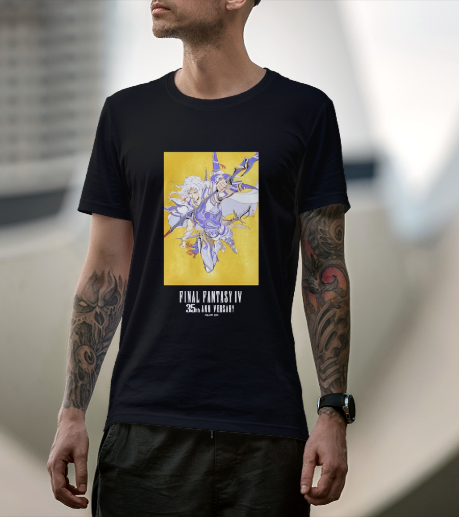 Final Fantasy IV 35th Anniversary Knight Leaping Heroic T-Shirt
