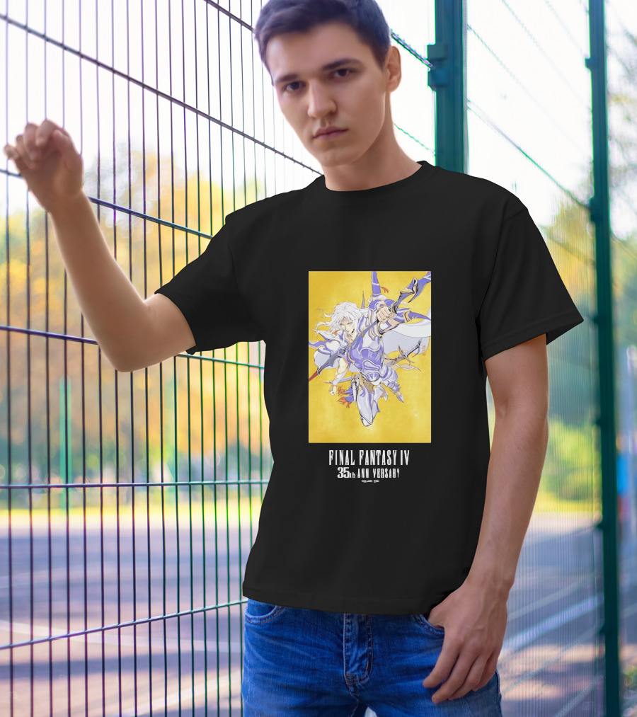 Final Fantasy IV 35th Anniversary Knight Leaping Heroic T-Shirt