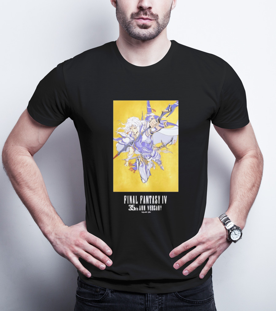 Final Fantasy IV 35th Anniversary Knight Leaping Heroic T-Shirt
