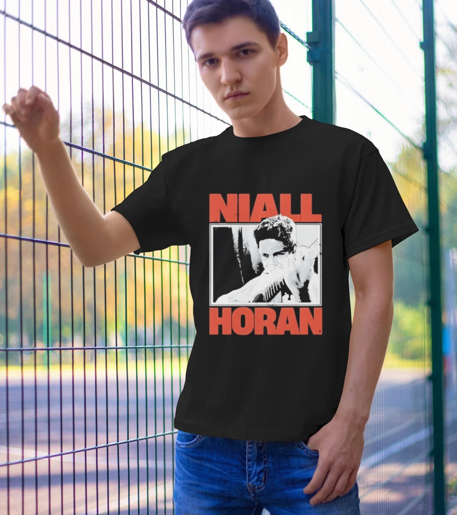Niall Horan Distressed Guitar Player Image One Direction T-Shirt