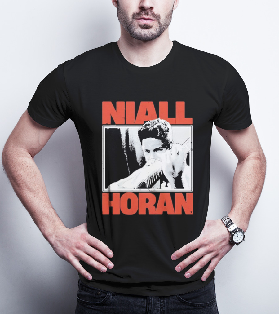 Niall Horan Distressed Guitar Player Image One Direction T-Shirt