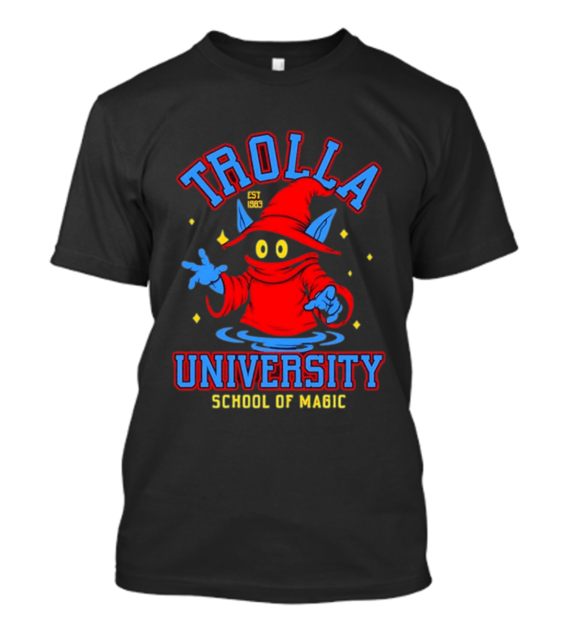 Trolla University Est 1983 School Of Magic Masters Of The Universe Orko T-Shirt