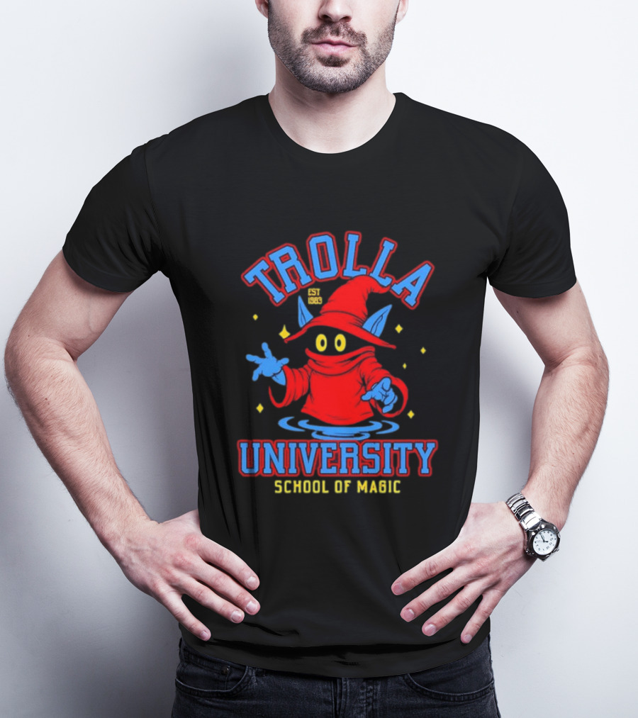 Trolla University Est 1983 School Of Magic Masters Of The Universe Orko T-Shirt