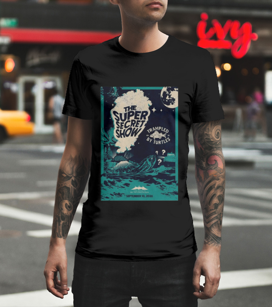 The Super Secret Show Trampled By Turtles Big Top Chautauqua Bayfield WI September 10 2026 T-Shirt