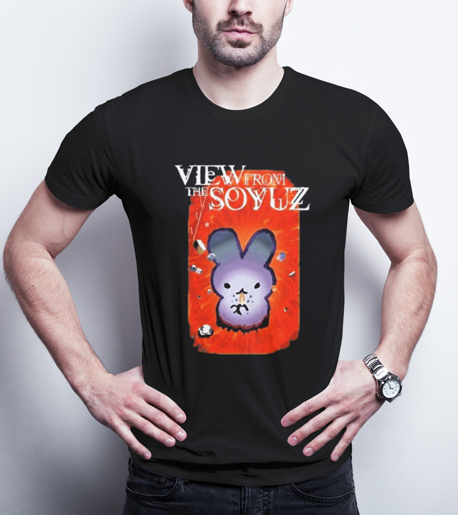 View From The Soyuz Ubiquitous Space Rabbit Explosion T-Shirt