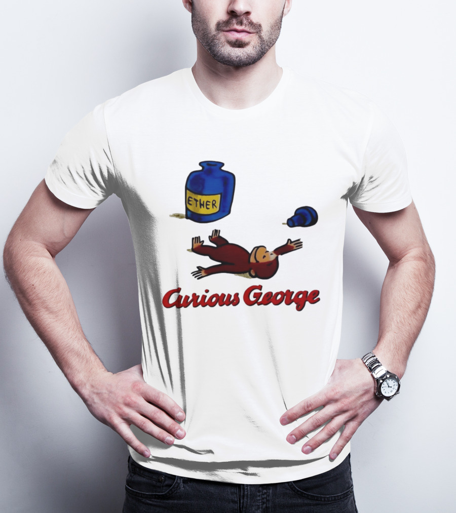 Curious George Ether Bottle Unconscious T-Shirt