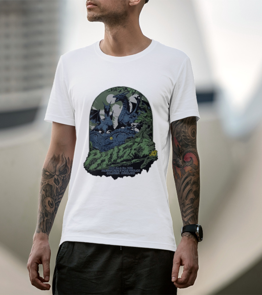 Dragons July 18th 19th 2026 Merriweather Post Pavilion Columbia Maryland T-Shirt