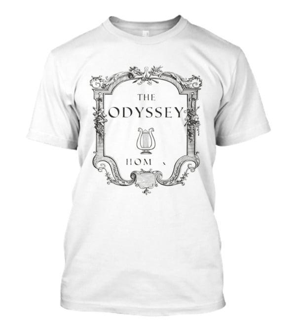 The Odyssey Homer Greek Mythology Lyre Framed Iconic Literature T-Shirt